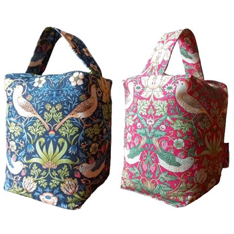 William Morris Strawberry Thief Print Door Stop Wheat Bag Co