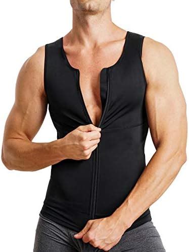 Molutan Mens Compression Shirt Belly Slimming Body Shaper Vest