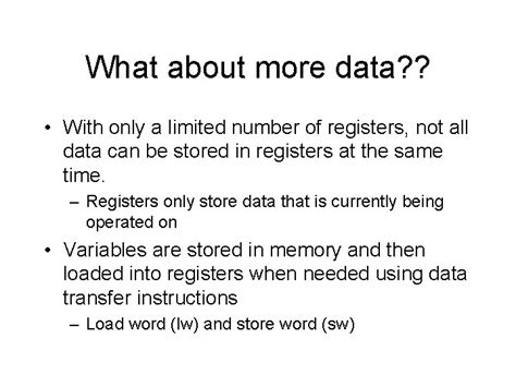 Mips Assembly Tutorial Types Of Instructions There Are
