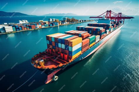 Efficient International Trade Container Ship Loading And Unloading In