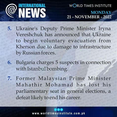 International News Of The Day 21 11 2022 Jahangirs World Times