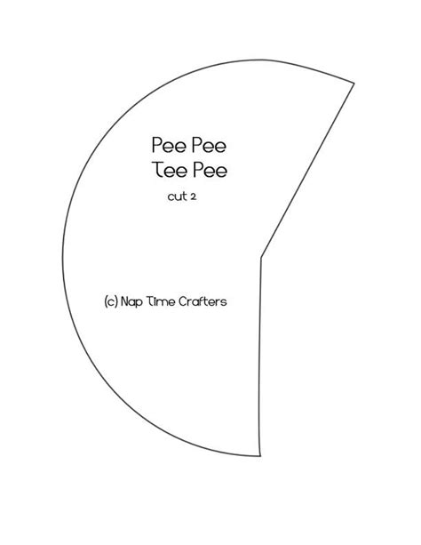 Free Printable Pattern For Peepee Teepee Free Printable Pattern