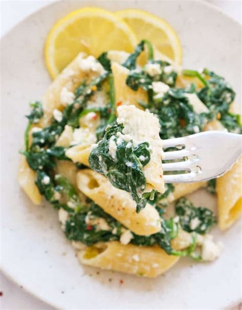 Spinach Feta Pasta The Clever Meal