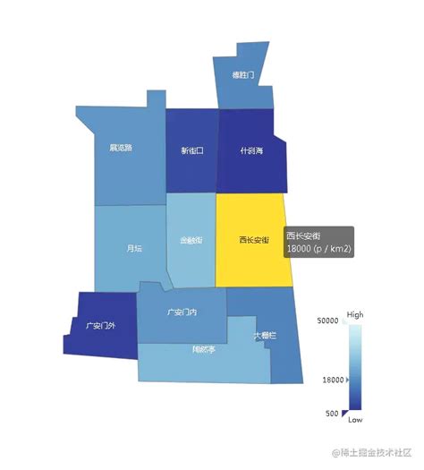 Echarts自定义地图（想怎么画就怎么画）需求是将北京市西城区各街道，用echarts地图形式展现出来。我们应该知道使 掘金