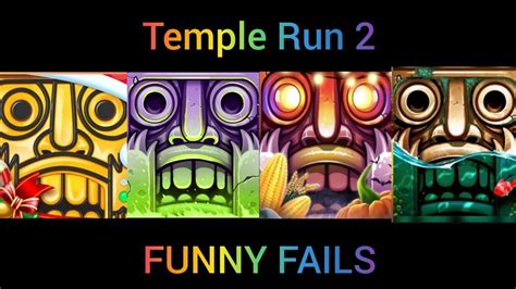 FUNNY FAILS Temple Run 2 Winter Toyland VS Spooky Ridge VS Haunted