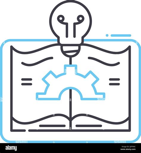 Dictionary Line Icon Outline Symbol Vector Illustration Concept Sign