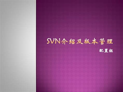 Svn版本管理word文档在线阅读与下载免费文档