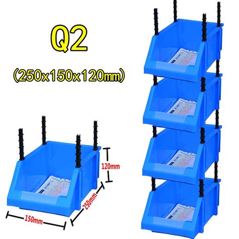 Pcs Stackable Bin Boxes Parts Box Tool Container Storage Box Rack Component Shelves Storage
