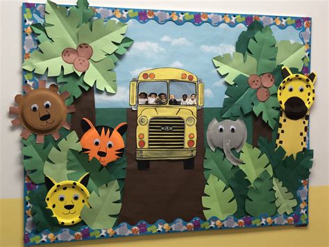 Safari Bulletin Board Jungle Theme Classroom Decorations Jungle