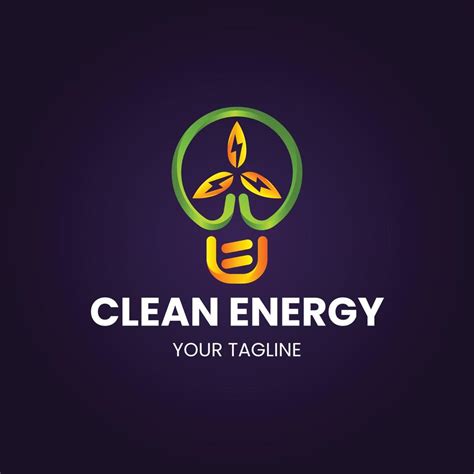 Flat Design Renewable Energy Logo Template 19541984 Vector Art At Vecteezy