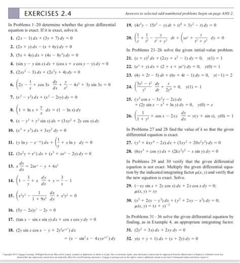 Solved Exercises 2 4 Answers To Selected Odd Numbered