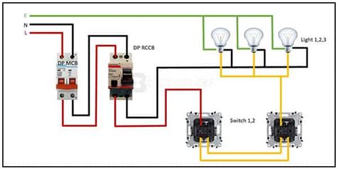 Rccb With Light Wiring Diagram Electrician Idea