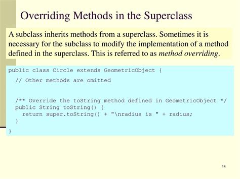 Overriding Method Ppt Download