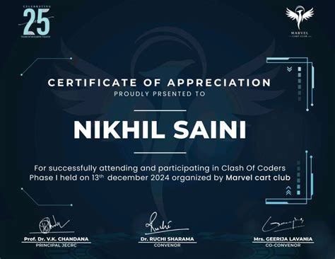 Coding Achievement Hackathon Marvelcartclub Clashofcoders Nikhil Saini