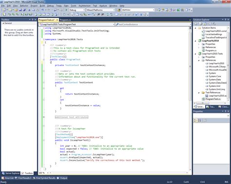 Programmer S Ranch Unit Tests The Visual Studio Way