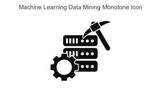Machine Learning Data Mining Monotone Icon In Powerpoint Pptx Png And Editable Eps Format PPT