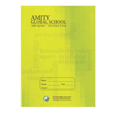 Ags Four Line Interleaf Notebook School Writing Notebook