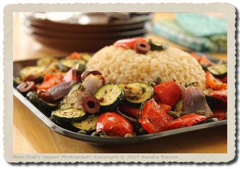 Roasted Peppers And Zucchini