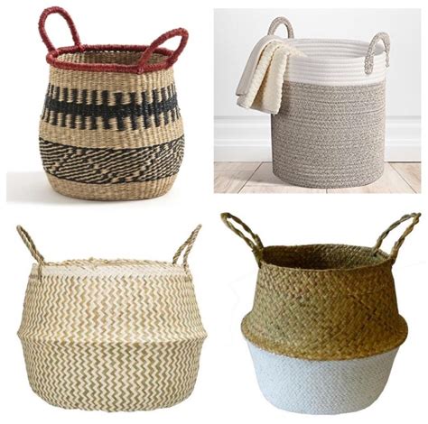 4 Paniers De Rangement Tressés Pratiques Et Décoratifs Pour La Maison