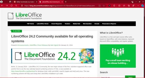 La Nueva Versión Comunitaria De Libreoffice