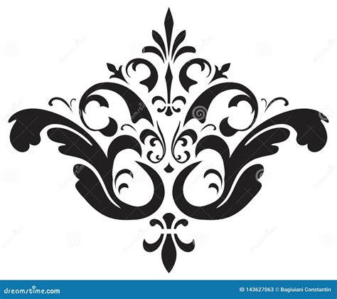 Vintage Calligraphic Victorian Swirl Vector Set Stock Vector
