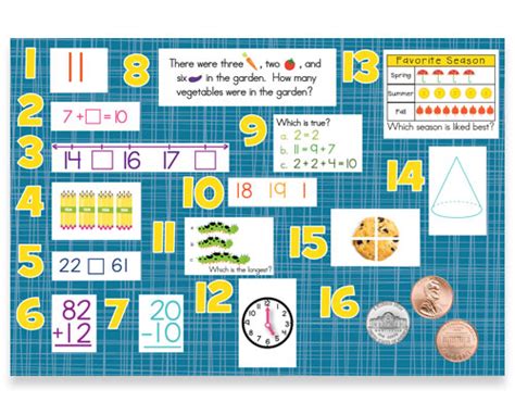 1st Grade Math Daily Review Bulletin Board Kit