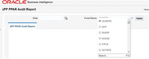 Bi Publisher 12c Prompts Are Defaulting The First Value From The List