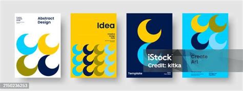 Desain Laporan Terisolasi Tata Letak Brosur Kreatif Template Sampul