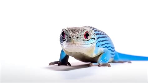 Premium Ai Image Photo Of A Cute Blue Tongue Skink Isolated On White