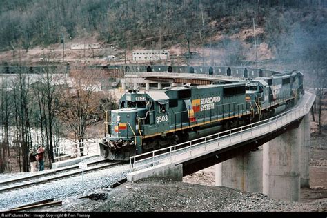 Sbd 8503 Seaboard System Emd Sd50 At Big Stone Gap Virginia By Ron Flanary Model Train