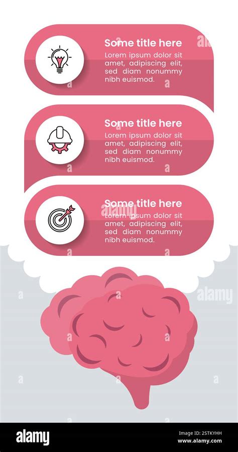 Infographic Template With Icons And Options Or Steps Brain Can Be Used For Workflow Layout