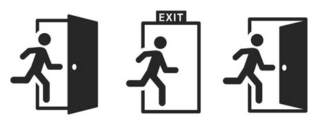 Exit Sign Imagens Procure fotos vetores e vídeos Adobe Stock