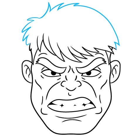 Hulk Drawing Face