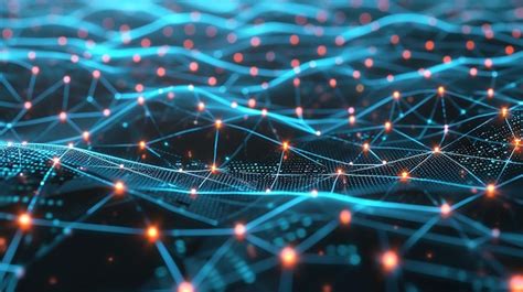 Premium Photo Concept Of Network Internet Communication Technology Particle Abstract