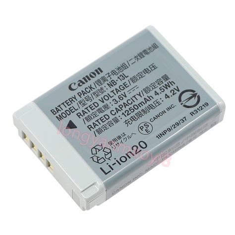 Original Canon NB-13L Battery for PowerShot G7X G5X G9X SX730 SX740 ...