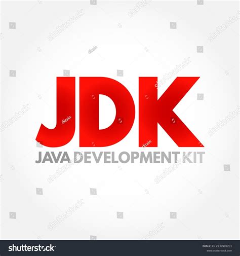 Jdk Java Development Kit Acronym Technology Stock Illustration