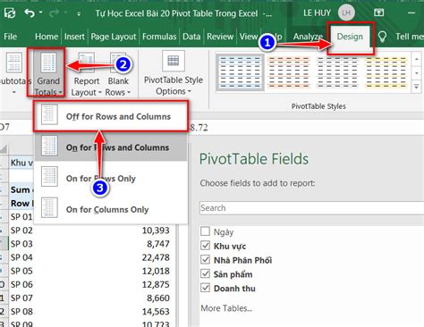 Tự Học Excel Bài 20 Pivottable Trong Excel 10 2025
