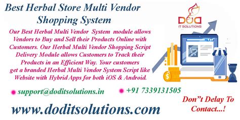Herbal Store Multi Vendor Script — Dod It Solutions By