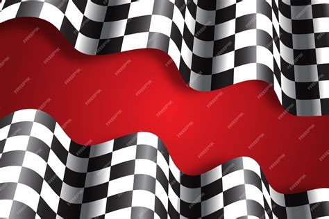 Premium Vector Realistic Racing Flag Background