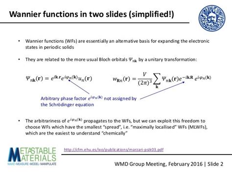 Vasp And Wannier90 A Quick Tutorial