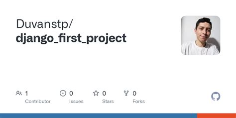 GitHub Duvanstp Django First Project