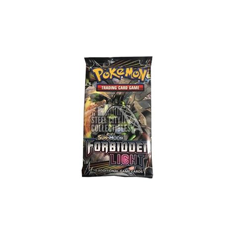 Pokemon Sun And Moon Forbidden Light Booster Pack Steel City Collectibles