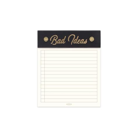 Bad Ideas Notepad Forma La