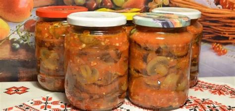 Салат з кабачків з печерицями на зиму рецепт Foodoboz