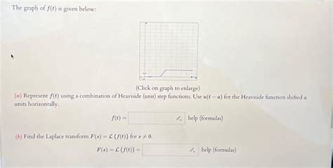 solved the graph of f t is given below click on graph to
