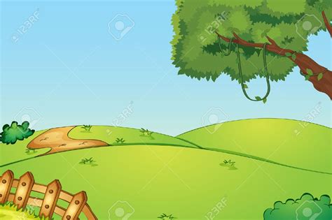 Cartoon House In A Field Clip Art Library