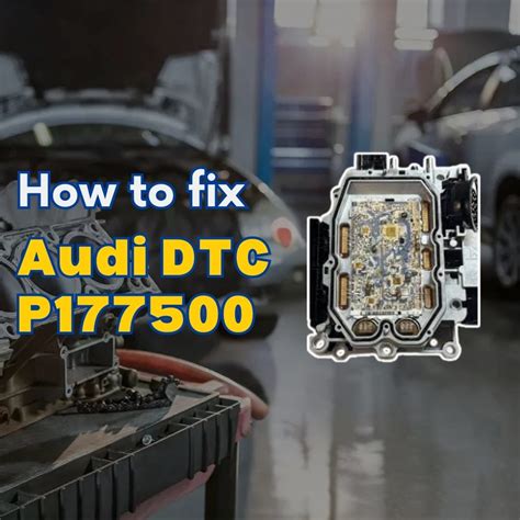 Audi Dtc P177500 Expert Solutions And Coding For Your Car Autoexplain