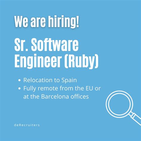 On Linkedin Sr Software Engineer Ruby Relocalización A España ¡hola Red