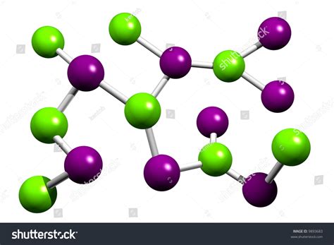 Molecular Cell Structure Isolated On White Stock Illustration 9893683