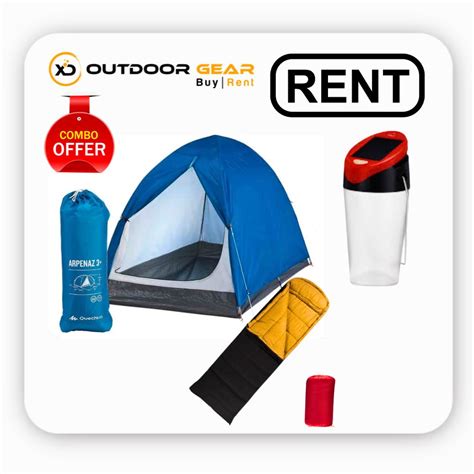 Rent 3 Person Camping Tent Combo Pack 1 In Bangalore